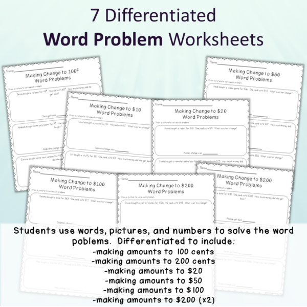 Making Change with Canadian Money Worksheets | Made By Teachers