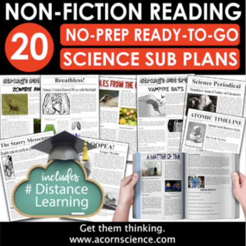 Secondary Science Sub Plan Bundle | Made By Teachers