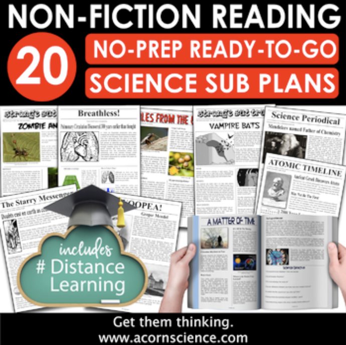 Secondary Science Sub Plan Bundle - Made By Teachers