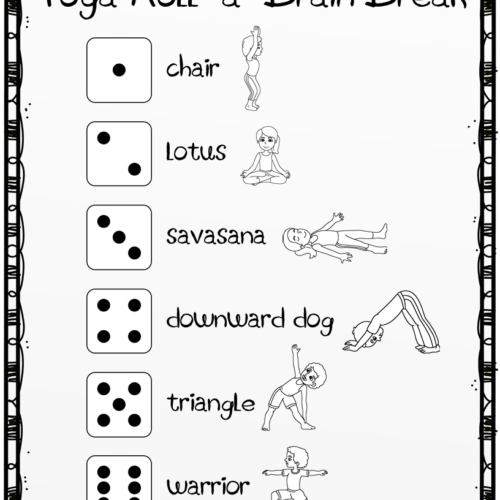 Yoga Roll-a-Brain Break for Self-Regulation | Made By Teachers