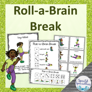 Roll-a-Brain Break Self-Regulation & Gross Motor - Made By Teachers