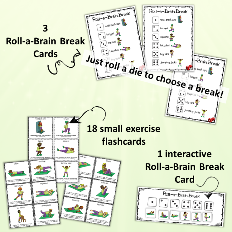 Roll-a-Brain Break Self-Regulation & Gross Motor | Made By Teachers