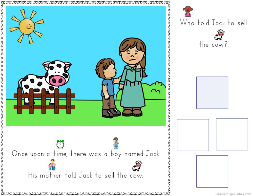 Fairy Tales SET 1 Reading Comprehension Level 2 | Made By Teachers