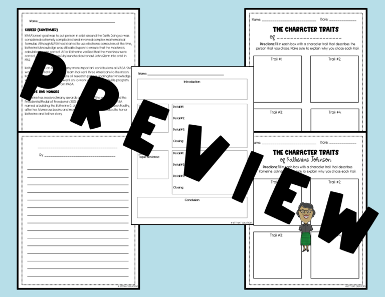 Black History Month Character Trait Essay Activity | Made By Teachers