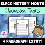 Black History Month Character Trait Essay Activity | Made By Teachers