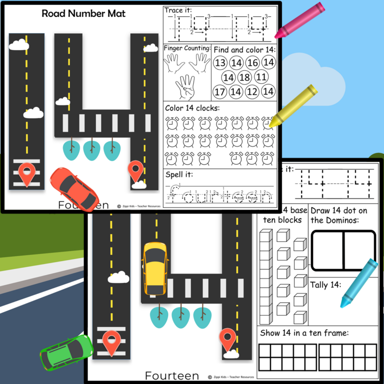Road Number Mats 0 - 20, Road Number Tracing | Made By Teachers
