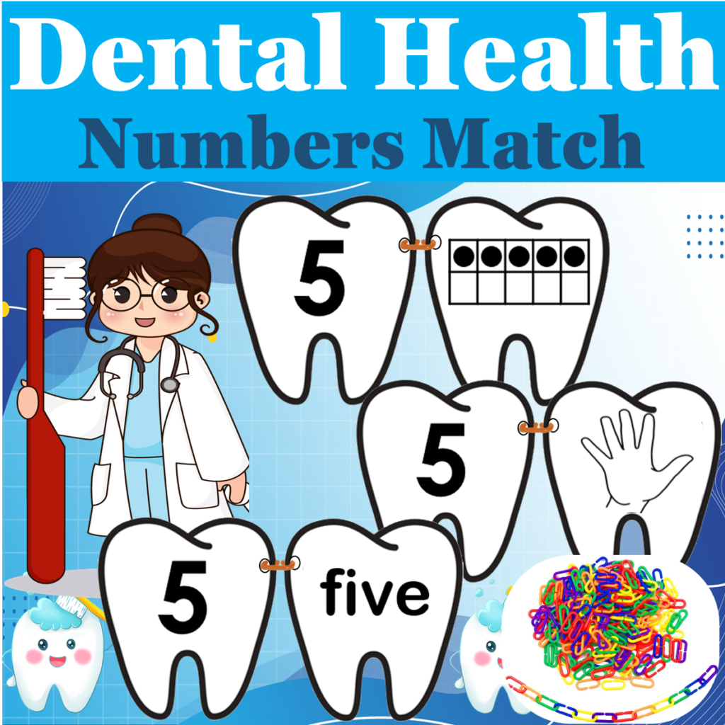 Dental Health Numbers, Ten Frame, Finger counting | Made By Teachers