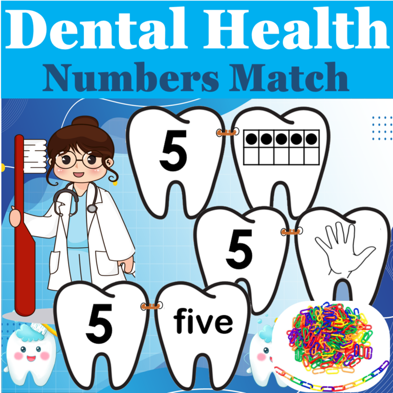 Dental Health Numbers, Ten Frame, Finger counting - Made By Teachers