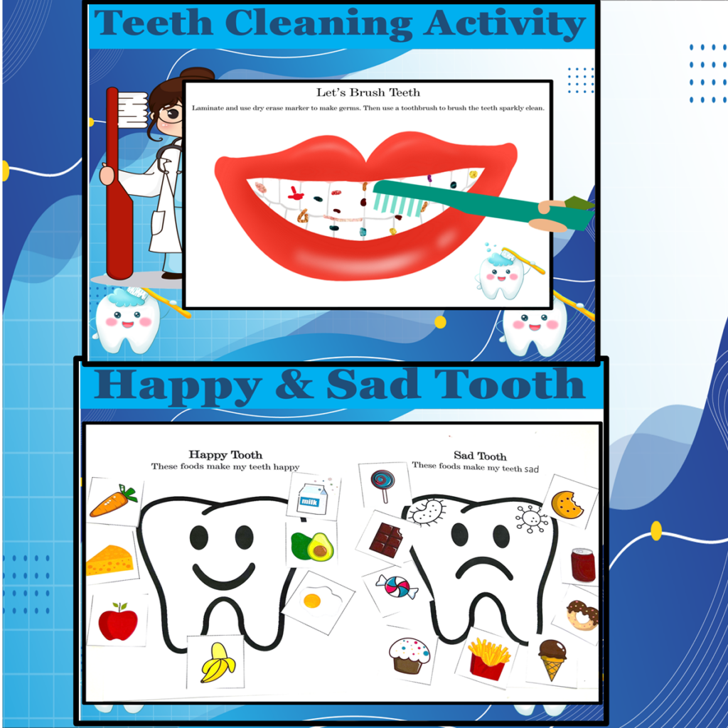 Dental Health Literacy & Math Centers Task Cards - Made By Teachers