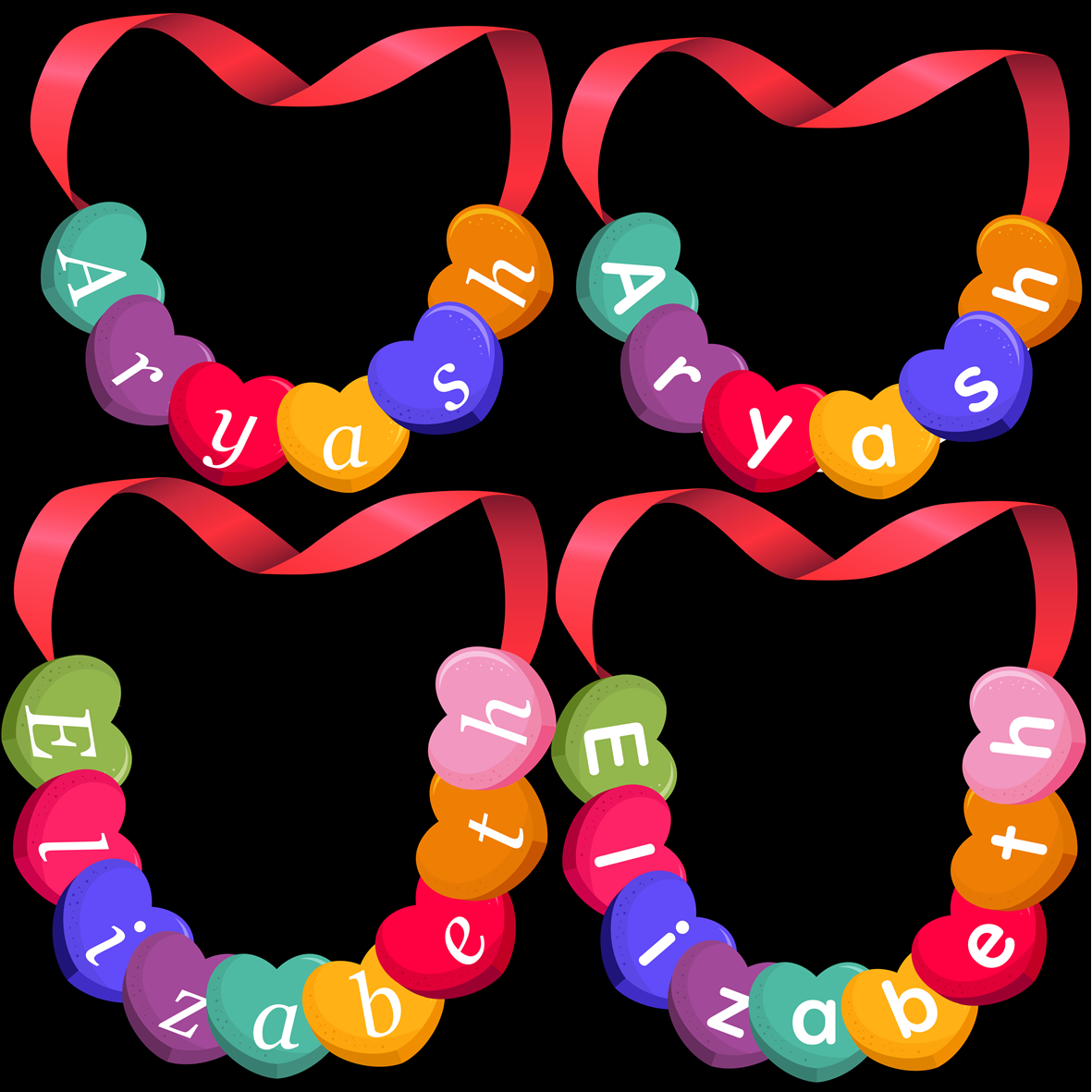 Valentines Day Craft | Heart Name Necklace - Made By Teachers