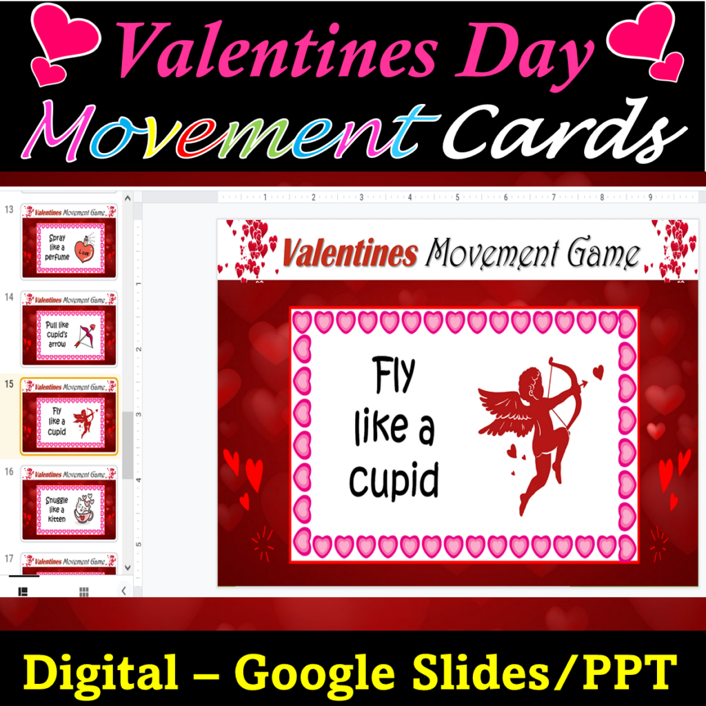 Digital Valentines Day Activities - Movement Cards | Made By Teachers