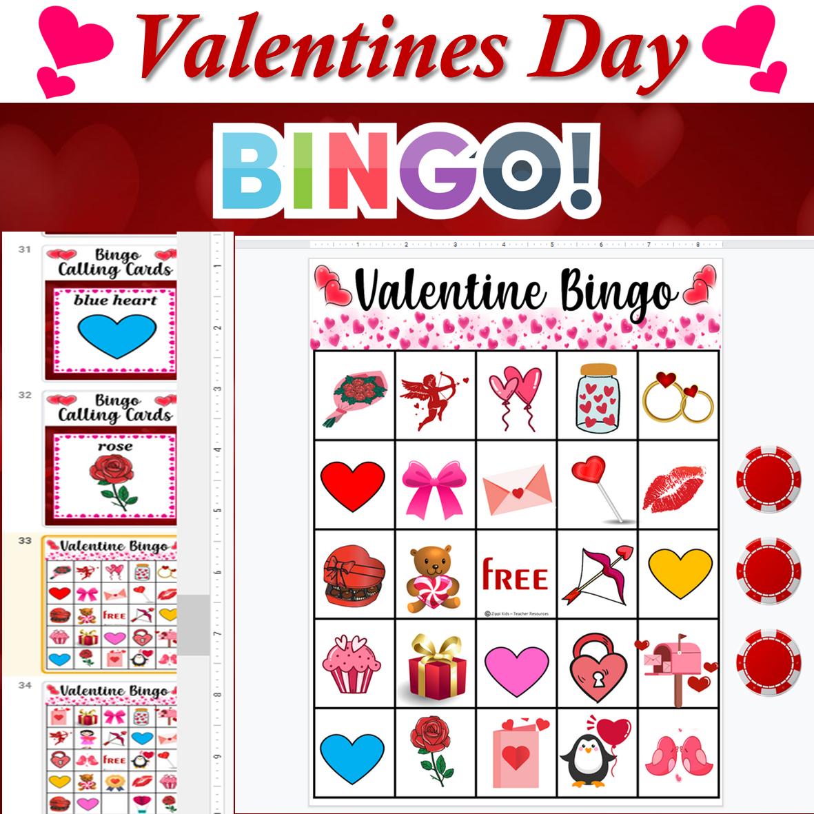 Digital Valentines Day Activities Bingo Game - Made By Teachers