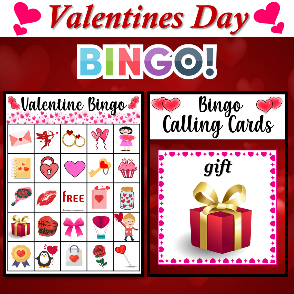 Digital Valentines Day Activities Bingo Game - Made By Teachers