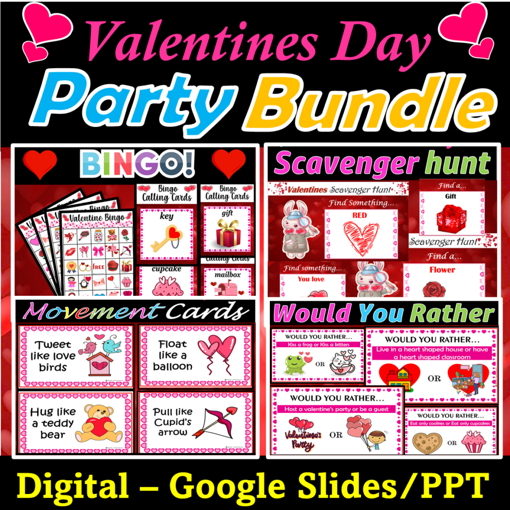 Digital Valentines Day Party Games - Made By Teachers