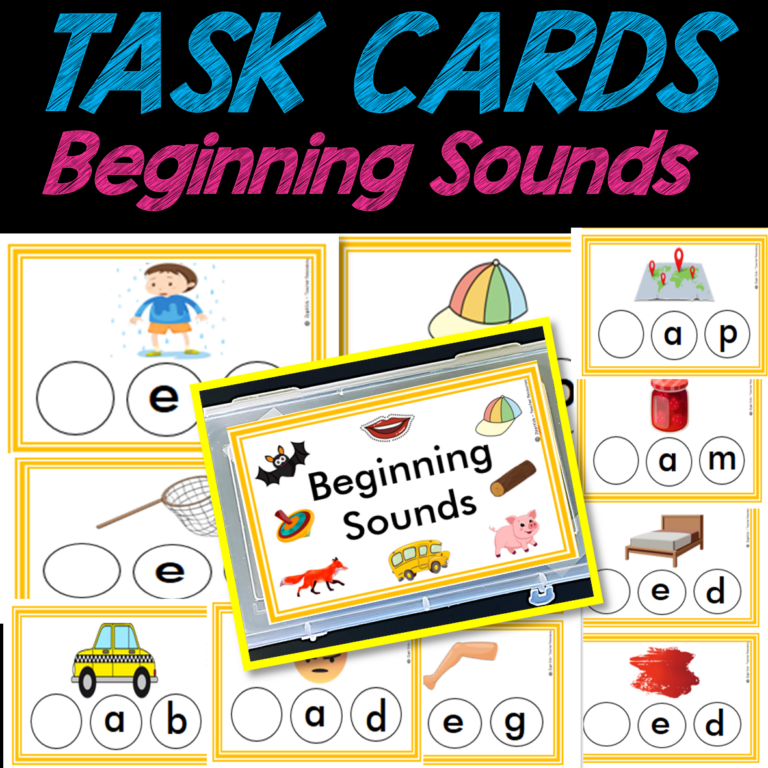 Beginning Sounds TASK CARDS | Phonics | Easy PREP - Made By Teachers
