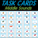 Middle Sounds TASK CARDS | Phonics | Easy PREP | Made By Teachers