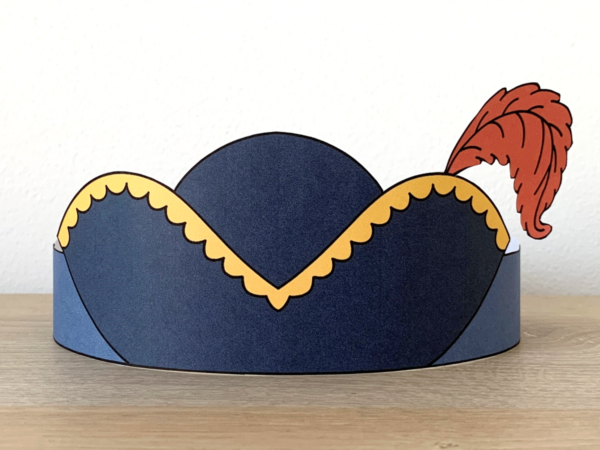 Pirate Hats Paper Crowns Coloring Craft Feather | Made By Teachers