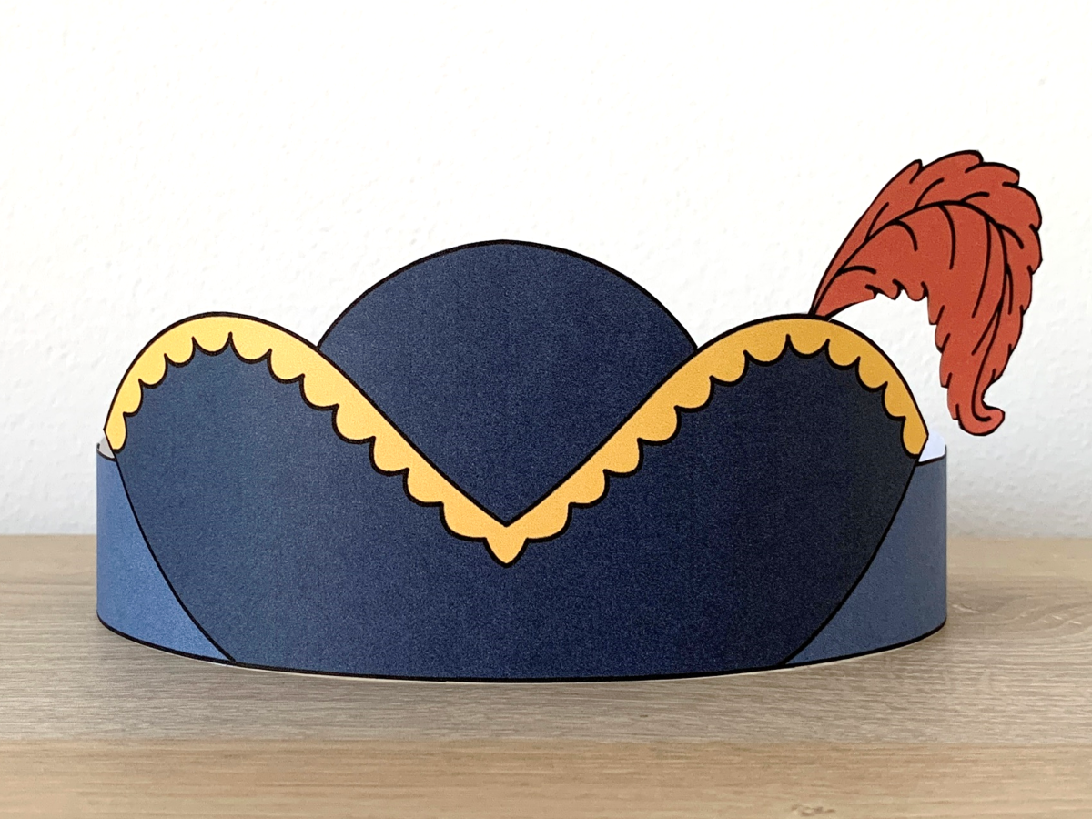 Pirate Hats Paper Crowns Coloring Craft Feather | Made By Teachers