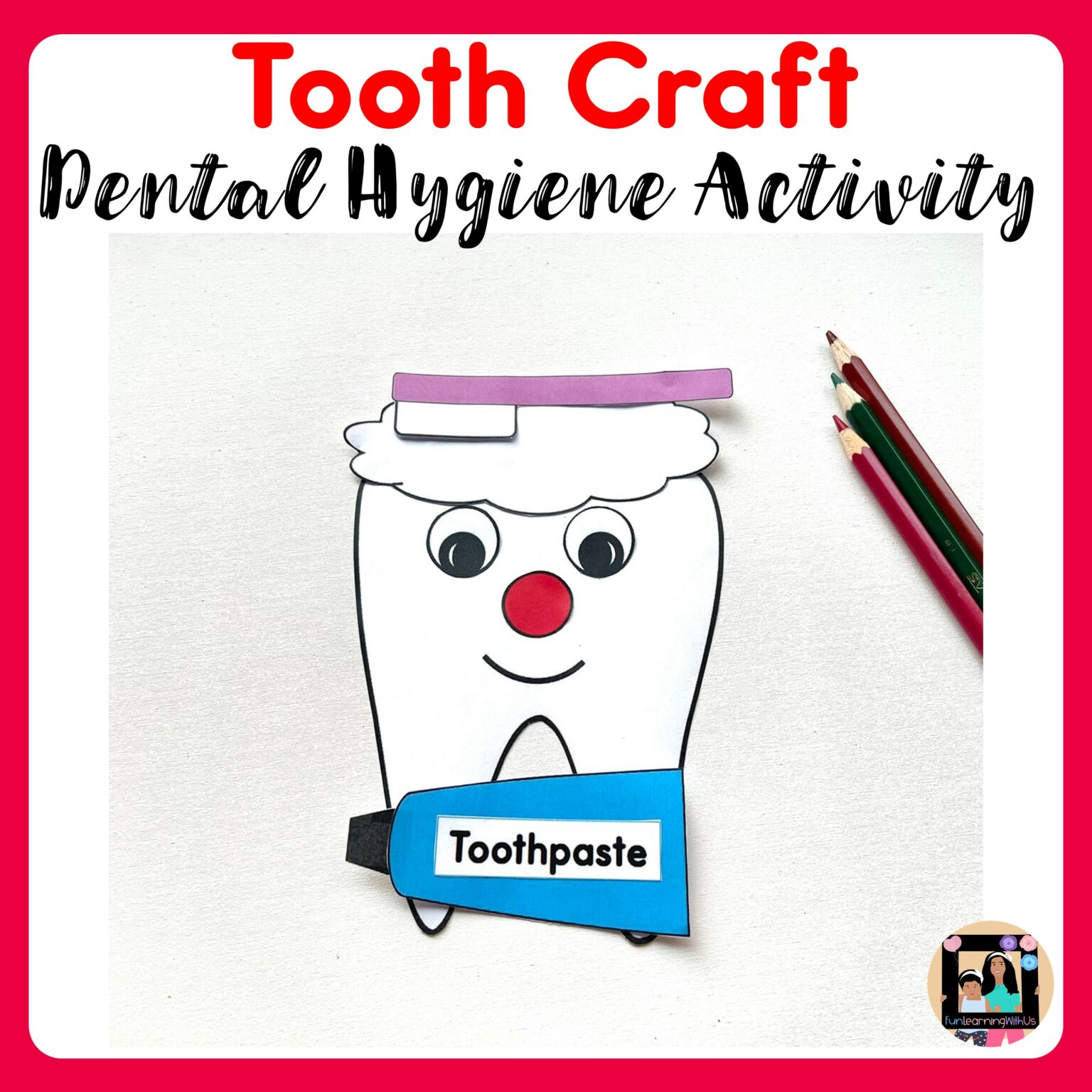 Dental Health Tooth Craft Dental Hygiene Activity - Made By Teachers
