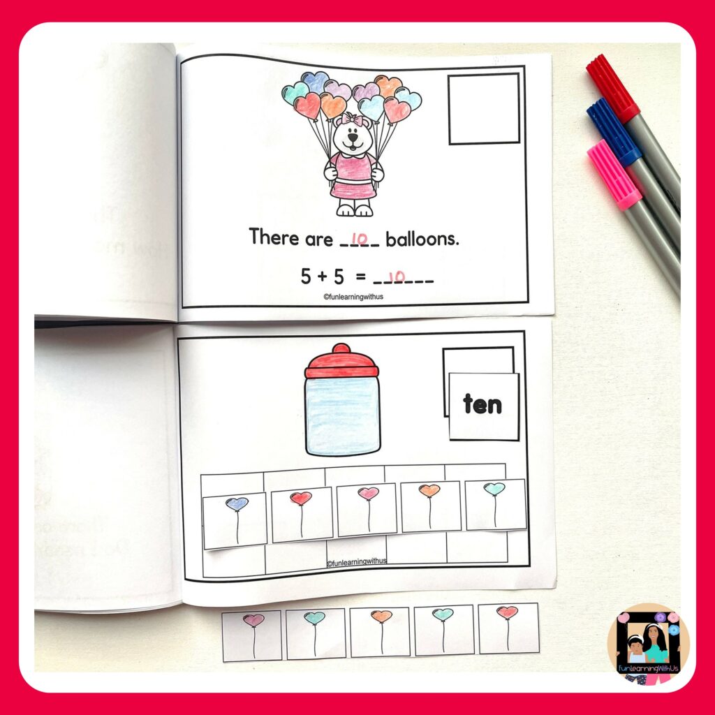 Valentine's Day Counting to 10 Adapted Book - Made By Teachers
