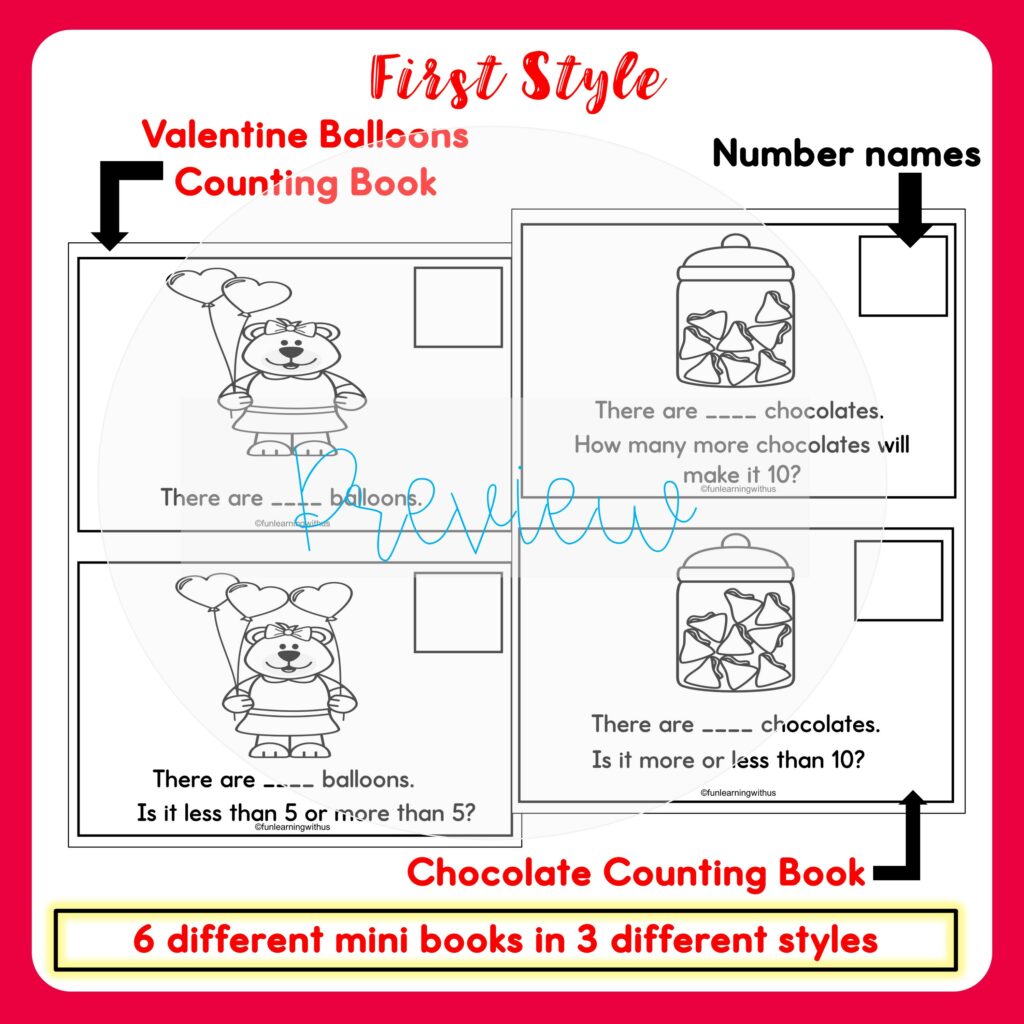 Valentine's Day Counting to 10 Adapted Book - Made By Teachers