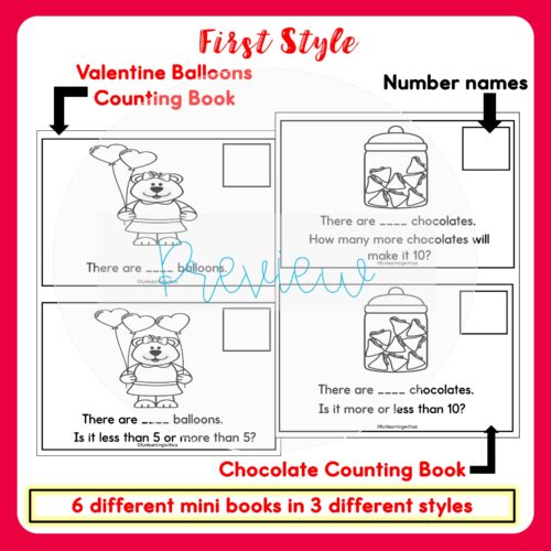 Valentine's Day Counting to 10 Adapted Book - Made By Teachers