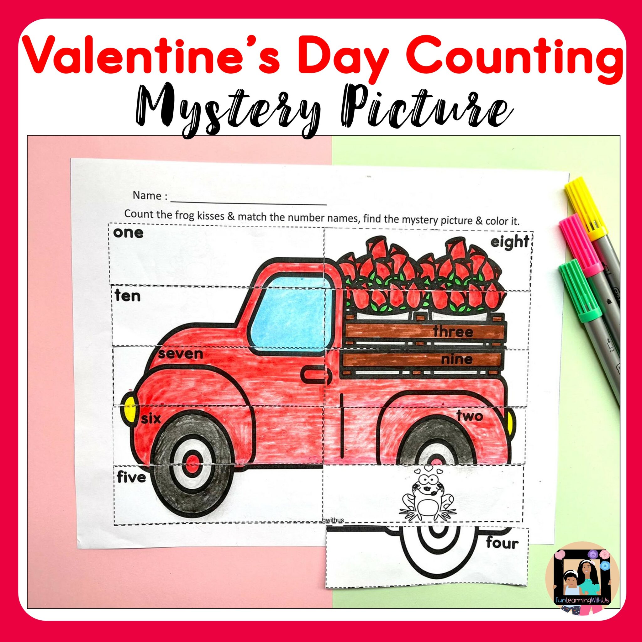 Valentine's Day Counting to 10 Activity | Made By Teachers