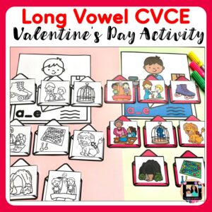 Valentine's Day CVCE activity - Silent E - Made By Teachers