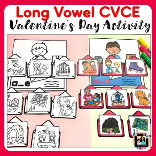 Valentine's Day CVCE activity - Silent E - Made By Teachers