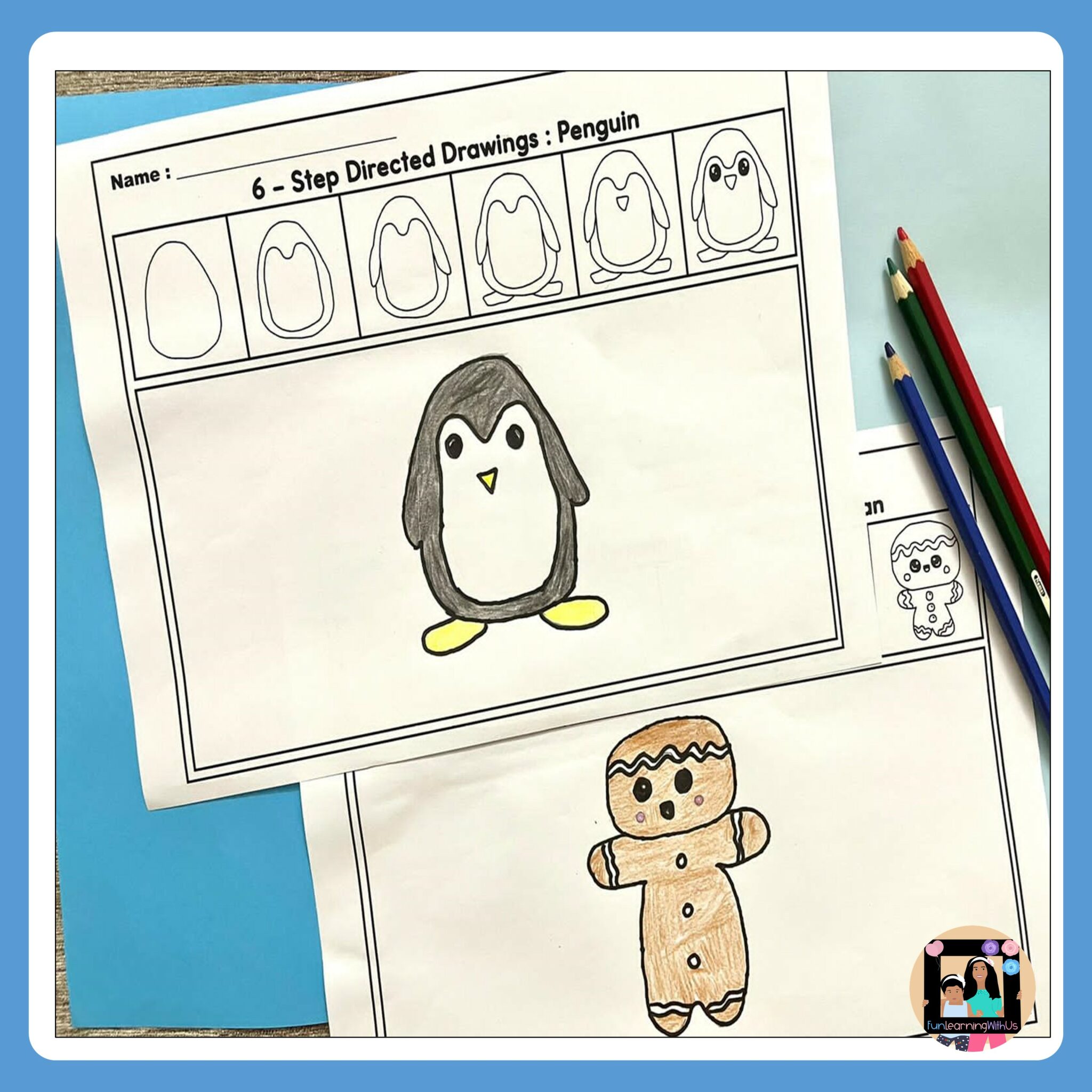 Winter Season Directed Drawing & Writing - Made By Teachers