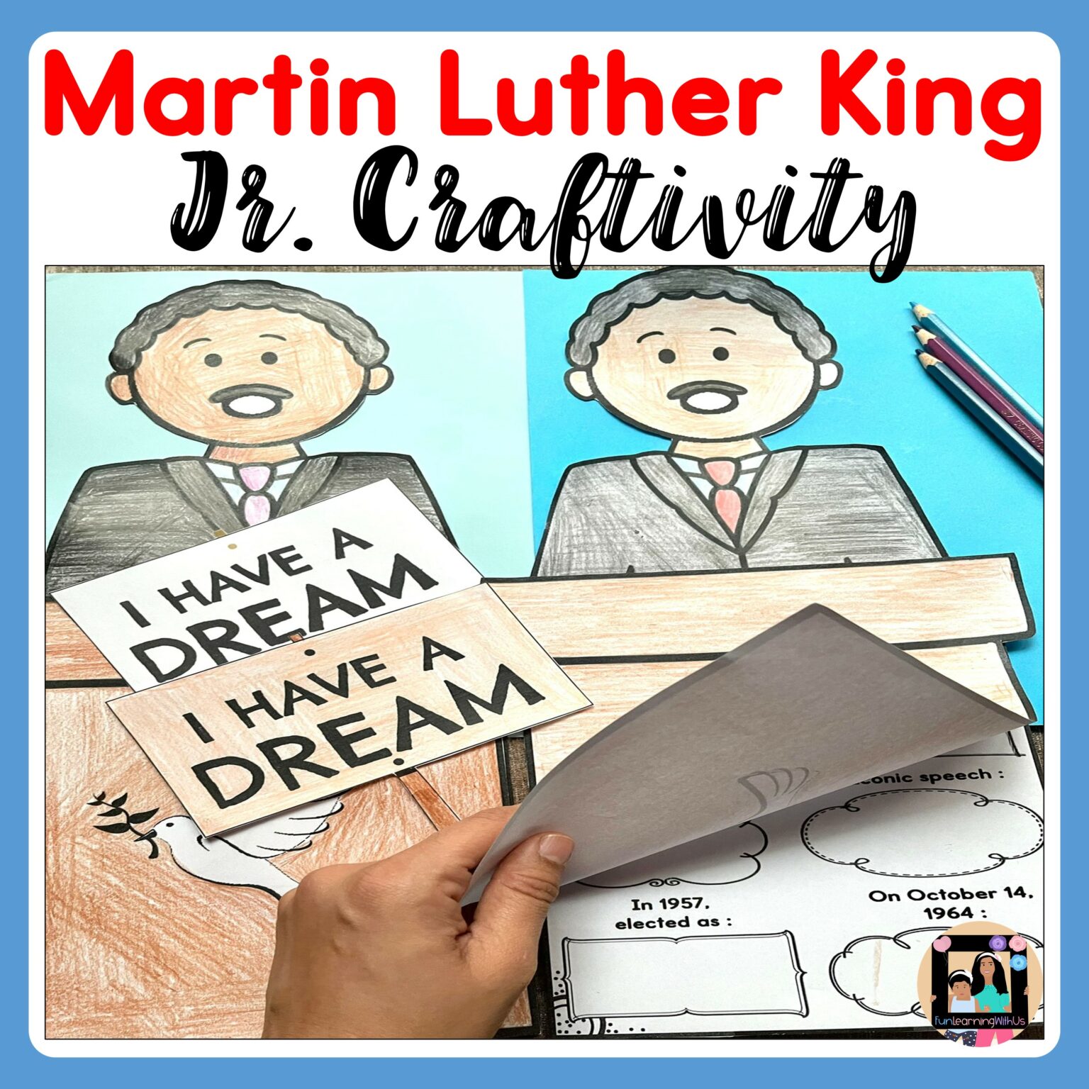 Dr. Martin Luther King Jr Craftivity | MLK Day | Made By Teachers