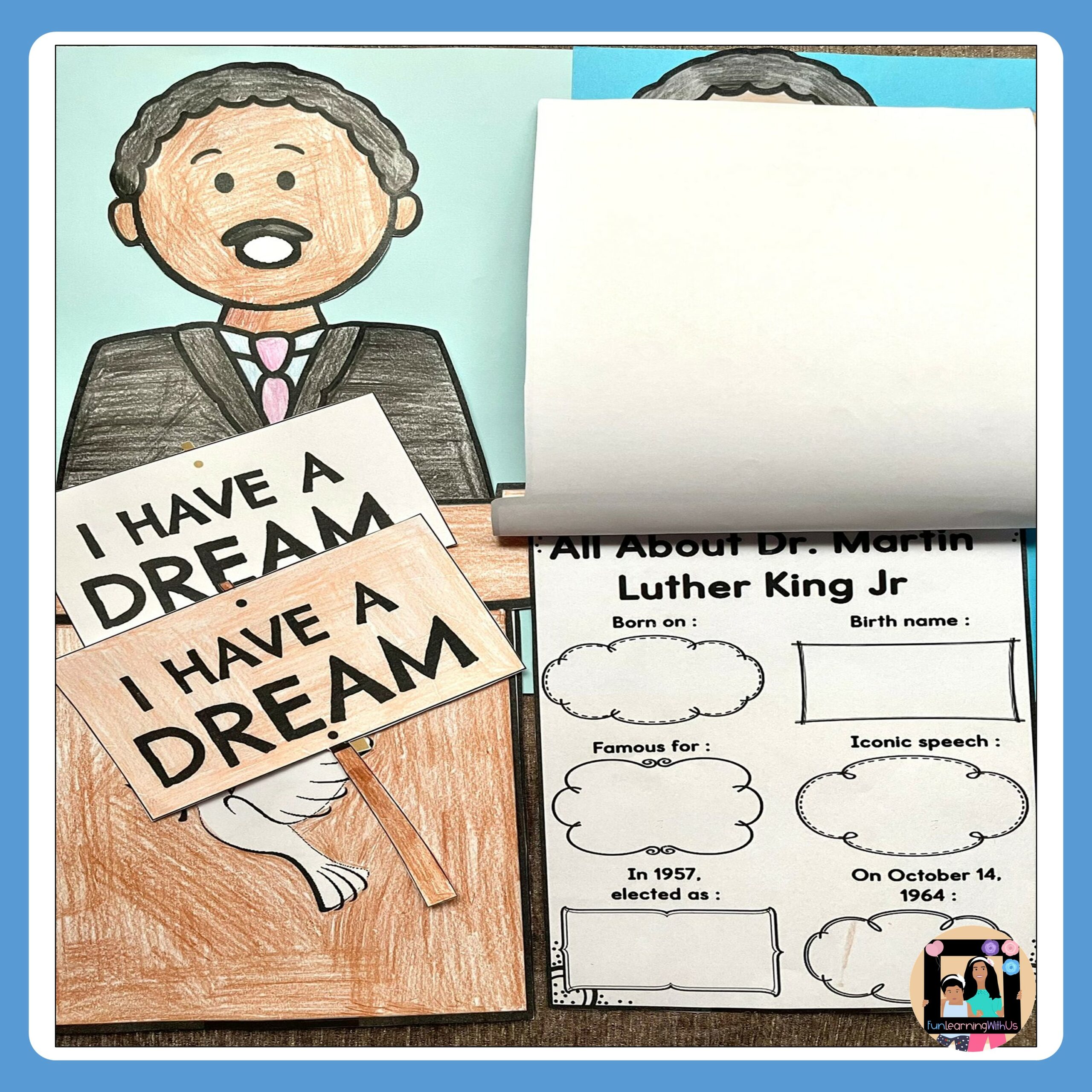 Dr. Martin Luther King Jr Craftivity | MLK Day | Made By Teachers