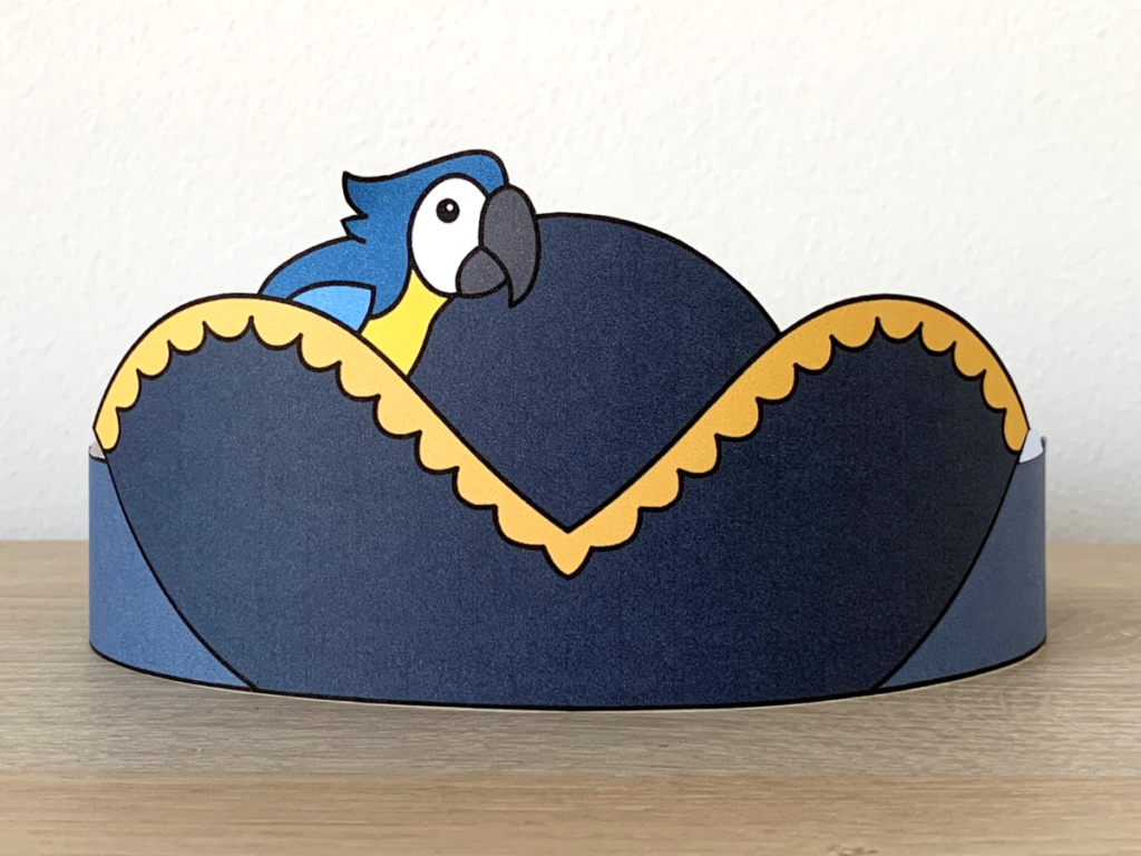 Pirate Hat Paper Crown Costume Craft Parrot | Made By Teachers