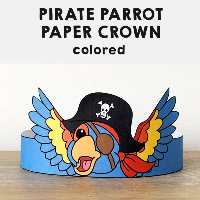Pirate Parrot Paper Crown Costume Craft | Made By Teachers