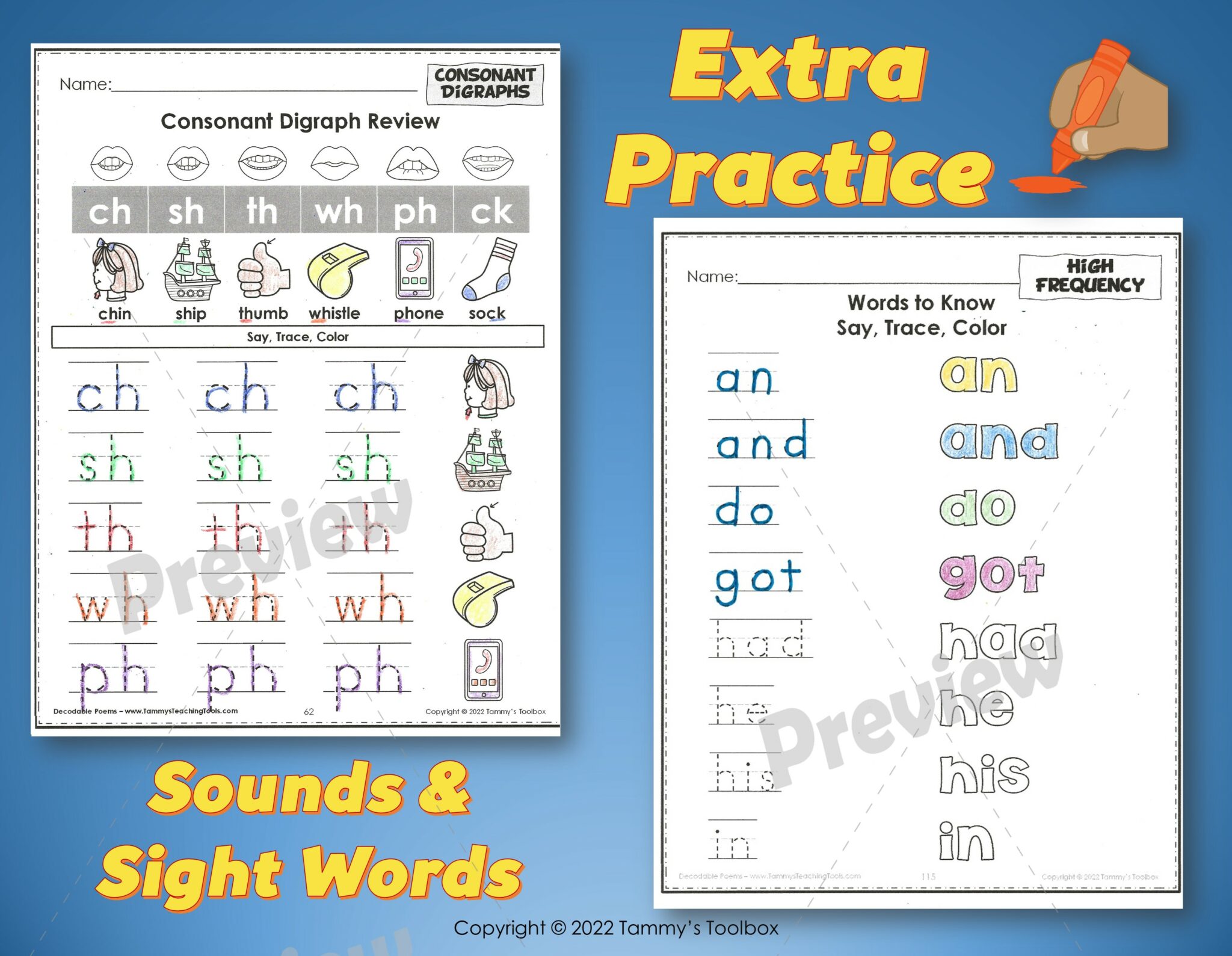 Decodable Poems and Worksheets with Digraphs - Made By Teachers