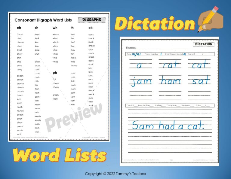 Decodable Poems and Worksheets with Digraphs - Made By Teachers
