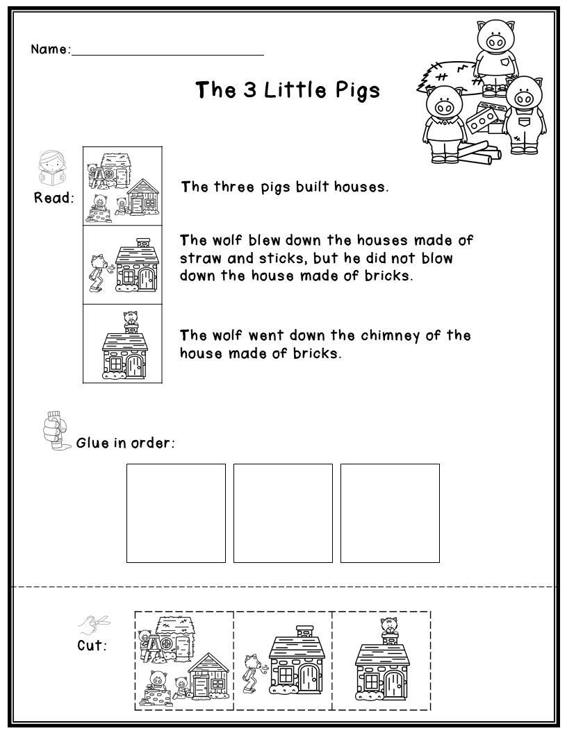 Fairy Tales Sequencing & Retell Worksheets SET 1 | Made By Teachers