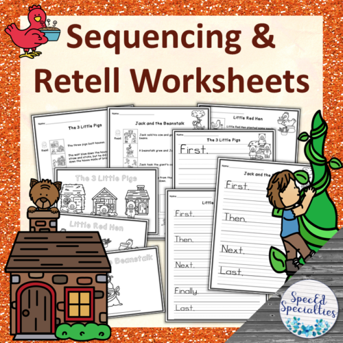 Fairy Tales Sequencing & Retell Worksheets SET 1 - Made By Teachers