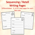 Fairy Tales Sequencing & Retell Worksheets SET 1 - Made By Teachers