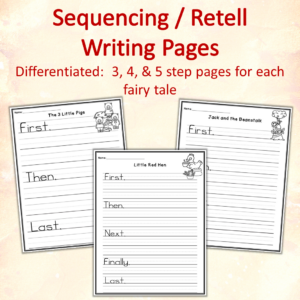 Fairy Tales Sequencing & Retell Worksheets SET 1 | Made By Teachers