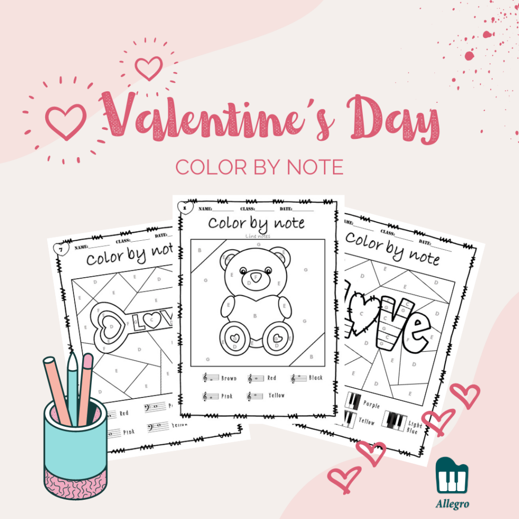 Treble Clef Note Name- Valentine´s Day - Made By Teachers