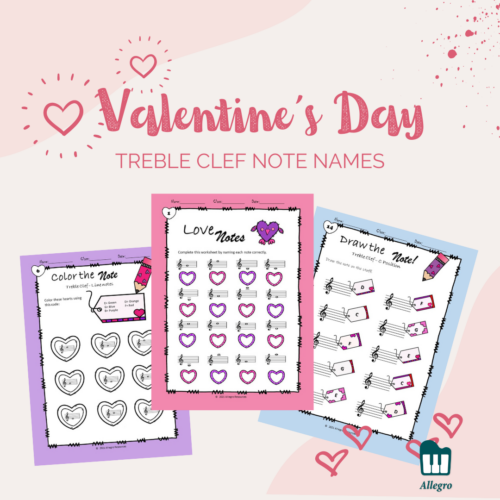 Treble Clef Note Name- Valentine´s Day - Made By Teachers