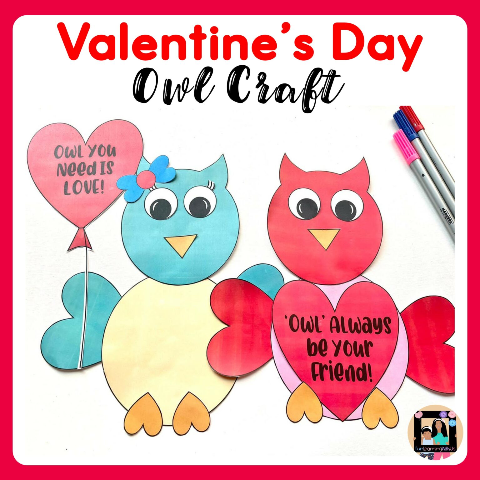 Valentine's Day Owl Craft | Owl Craft | Made By Teachers