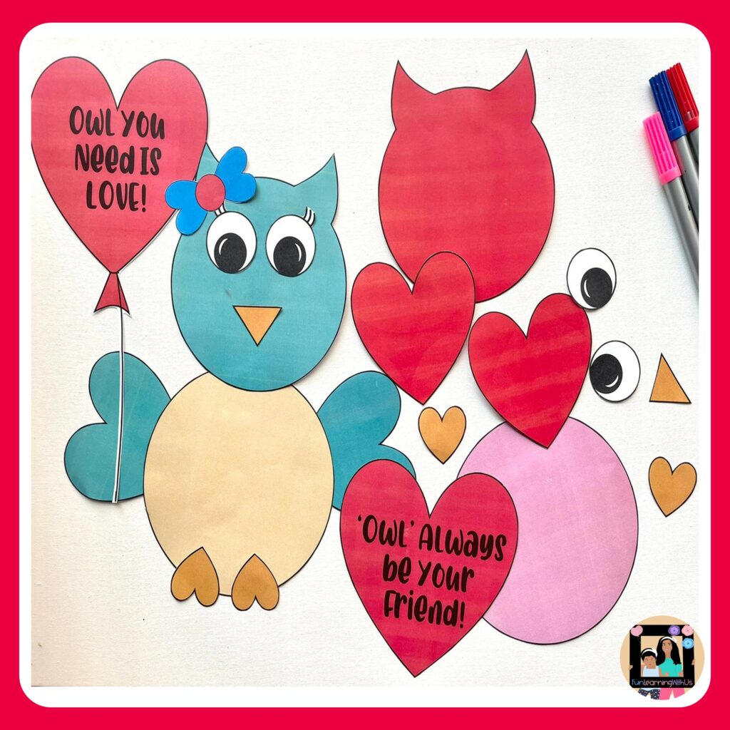 Valentine's Day Owl Craft | Owl Craft | Made By Teachers