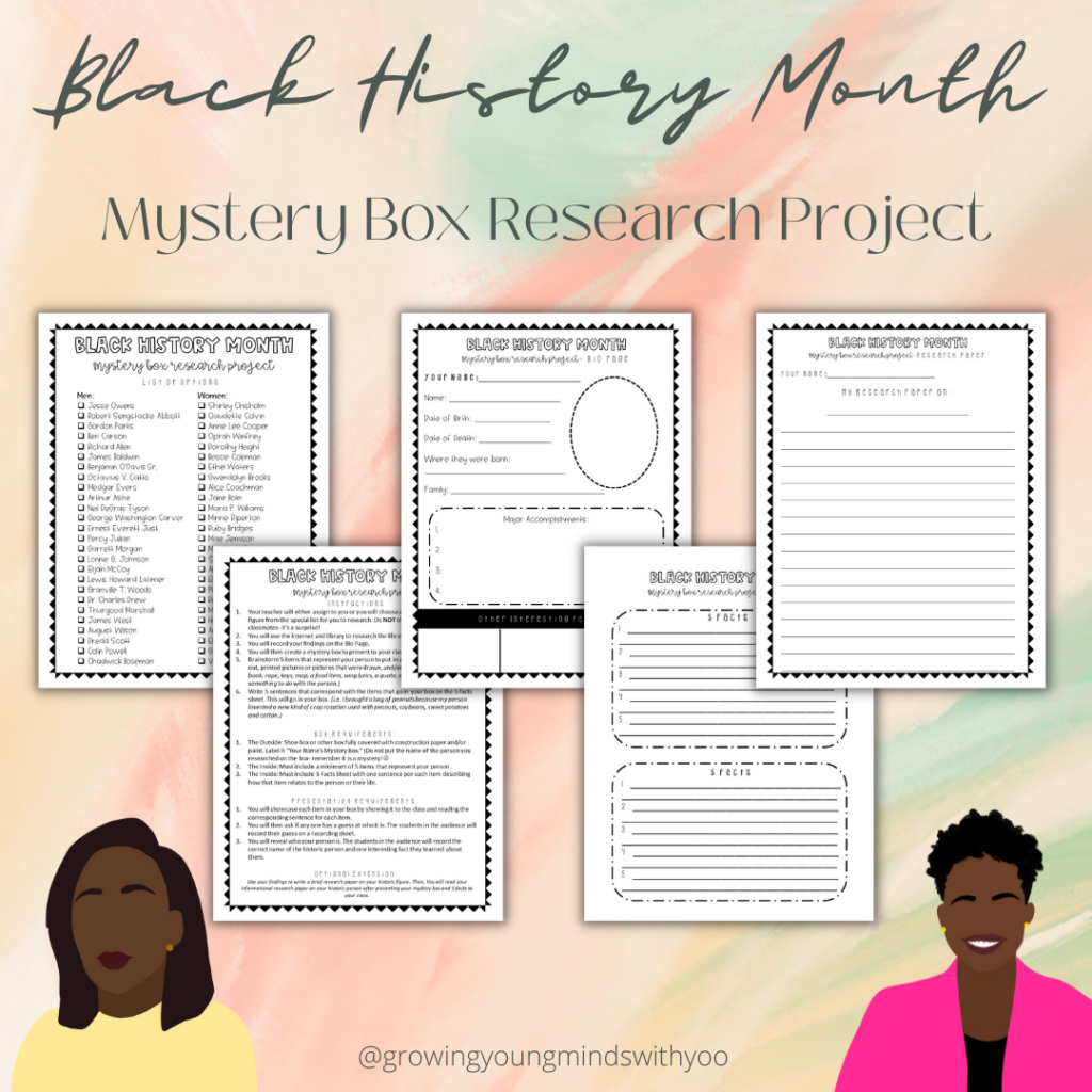 Black History Month Mystery Box Project - Made By Teachers