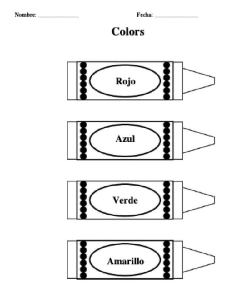 Spanish Worksheets Beginner Vocabulary Word Phrase | Made By Teachers