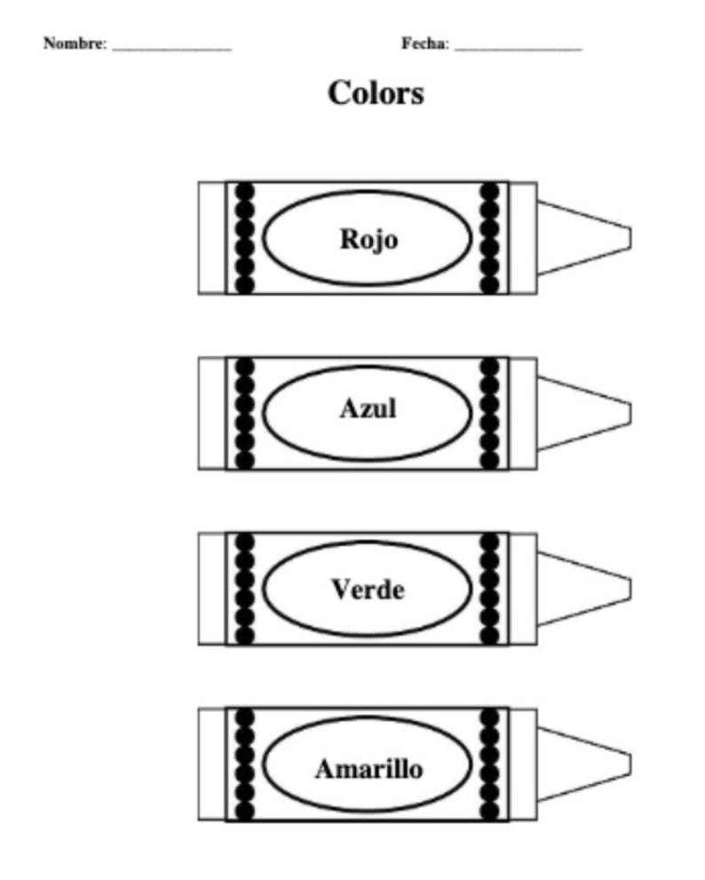 Spanish Worksheets Beginner Vocabulary Word Phrase | Made By Teachers