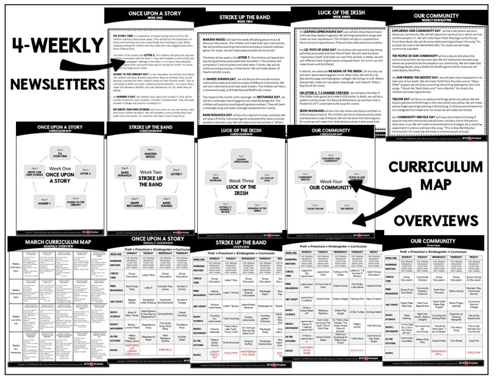 MARCH PRESCHOOL CURRICULUM MONTHLY LESSON PLANS - Made By Teachers