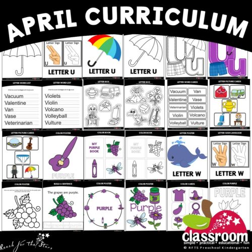 APRIL PRESCHOOL CURRICULUM MONTHLY LESSON PLANS - Made By Teachers