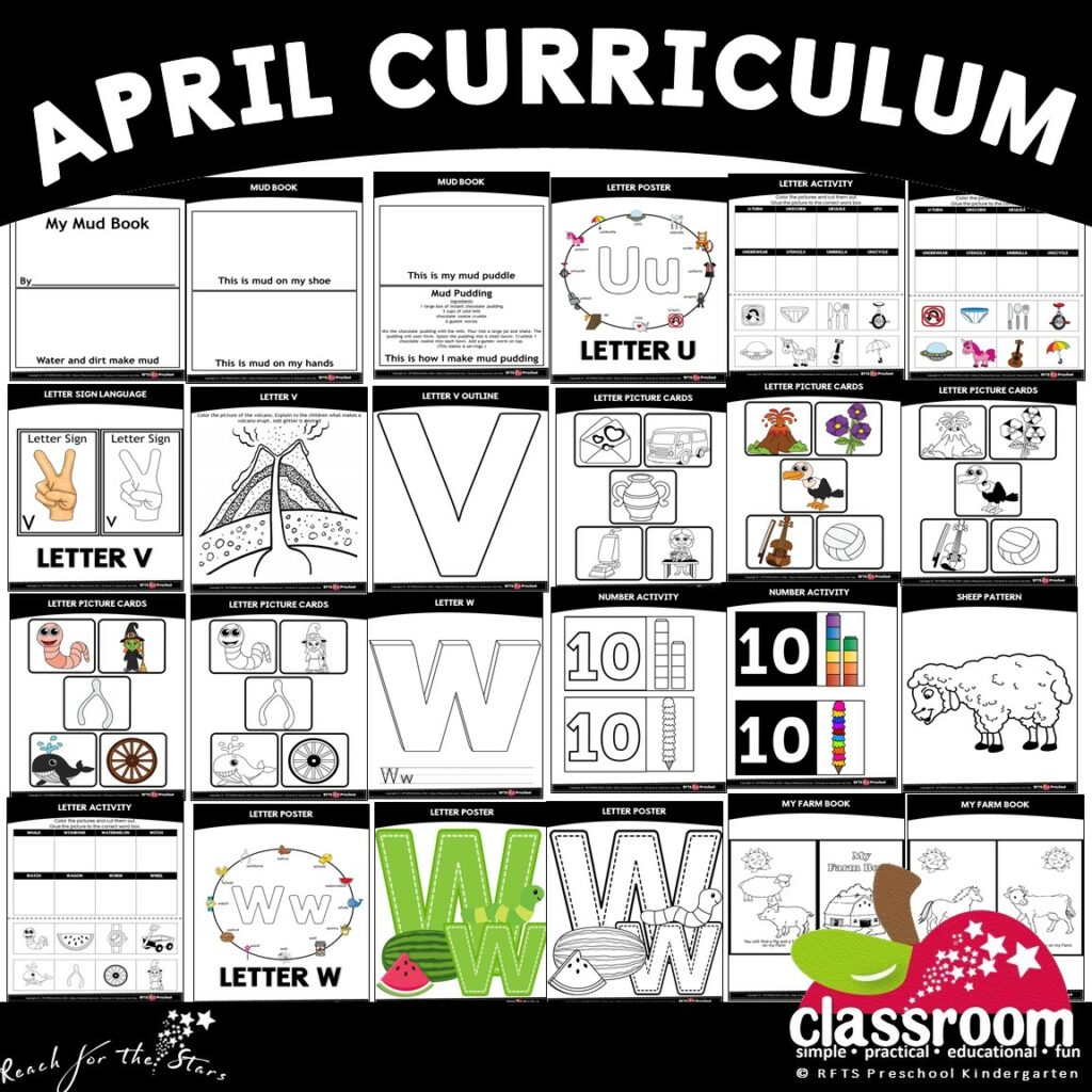 APRIL PRESCHOOL CURRICULUM MONTHLY LESSON PLANS - Made By Teachers